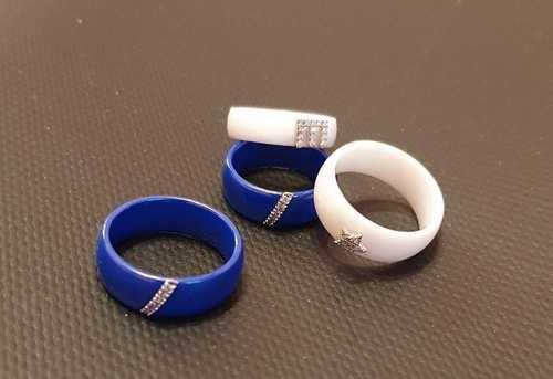 Новое кольцо из керамики (белое / синее / чёрное)