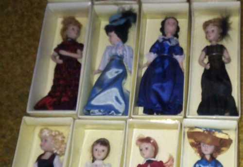 Фарфоровые куклы 'дамы эпохи' И В "национальных ко