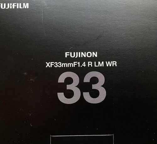 Fujifilm Fujinon XF 33mm f/1.4 R LM WR
