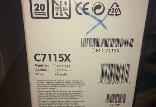 Картридж оригинальный HP C7115X (15X)