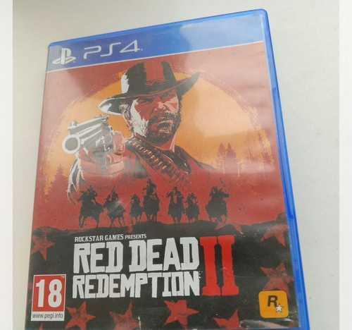 Диск на ps4 red dead redemption 2