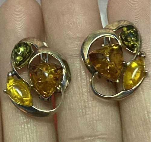 Серьги серебро