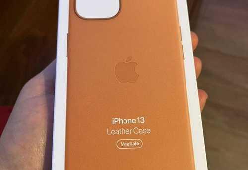 Чехол на iPhone 13 leather case magsafe