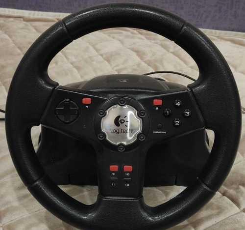 Игровой руль logitech vibration feedback wheel