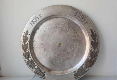 Поднос для самовар 1894 - 1899 Геннигер серебрение