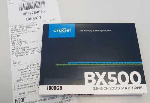 SSD Crucial BX500 на 1Тб (новый) с чеком