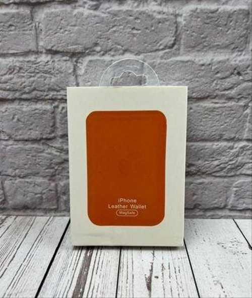 Картхолдер\визитница MagSafe для iPhone оранжевый