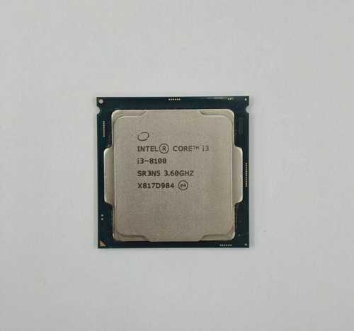 Процессор intel core i3-8100