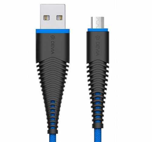 Кабель Devia Fish 1 Micro USB Cable - Blue