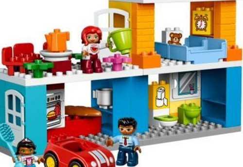 Lego duplo дом и поезд со станцией