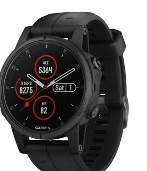 Часы Garmin Fenix 5S Plus Sapphire Black