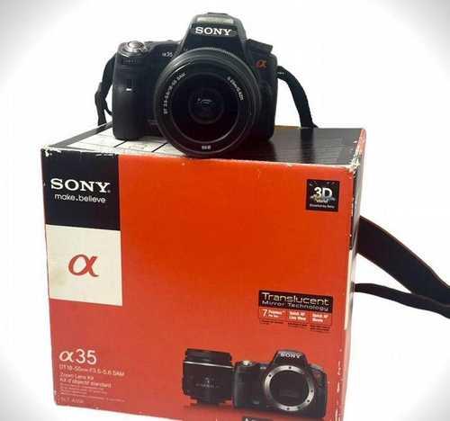 Зеркальный фотоаппарат sony alpha slt-a 35