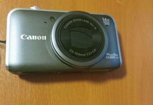 Компактный фотоаппарат canon sx220 HS