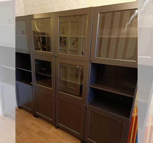 Шкаф стеллаж IKEA черный besta vassb0, Польша, Б/У