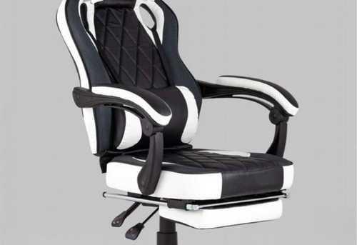 Новое Игровое кресло TopChairs Virage черно-белое