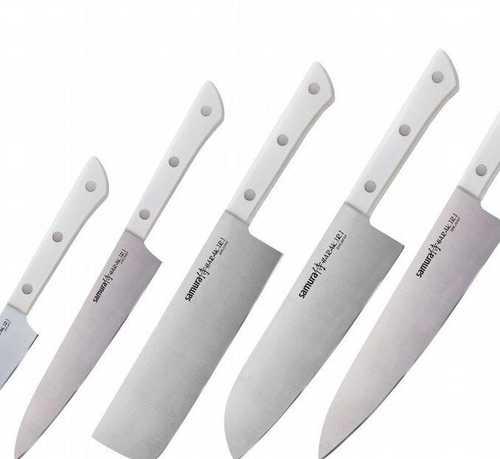 Набор кухонных ножей 5 в 1 Samura SHR-0250W