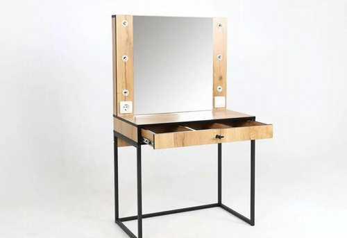Столик с зеркалом в стиле лофт берген 2