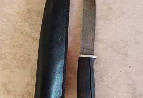 Нож дамаск с чехлом