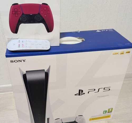 Sony playstation 5 ps5 с дисководом 2 джойстика