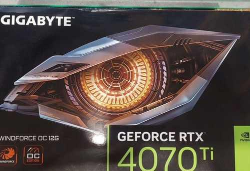 Коробка от видеокарты Gigabyte Geforce RTX 4070 Ti