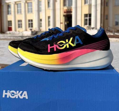 Новые Карбоновые Кроссовки Hoka Rocket X2 Black