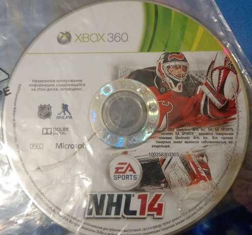 Диски на xbox 360 NHL14 лицензия