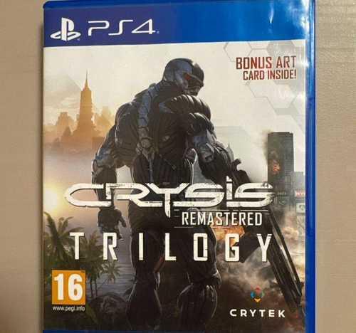 Crysis remastered trilogy ps4 диск б/у