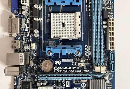 Материнская плата Gigabyte ga- f2a75m-hd2