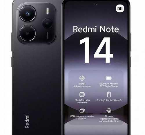 Xiaomi Redmi Note 14 4G, 6/128 ГБ