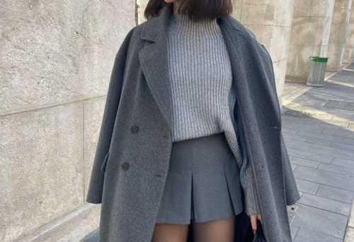 Пальто новое dark grey стиль MaxMara