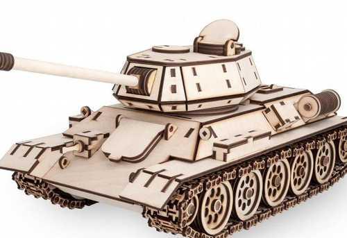 Конструктор деревянный 3D EWA Танк T-34-76