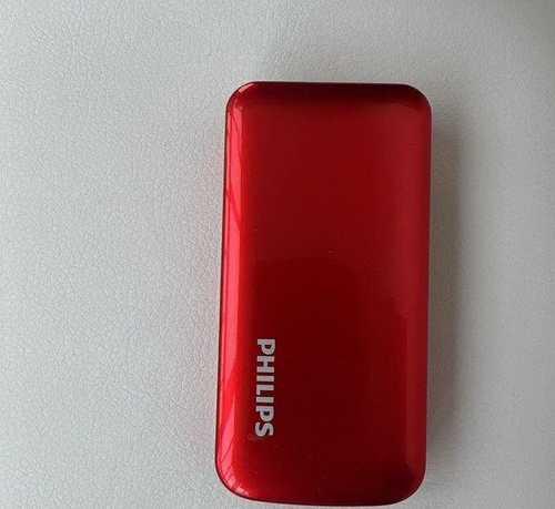Телефон раскладушка Philips Xenium E255 Красный
