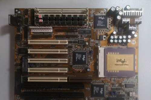Intel Pentium Pro 200MHz + мат. плата и память