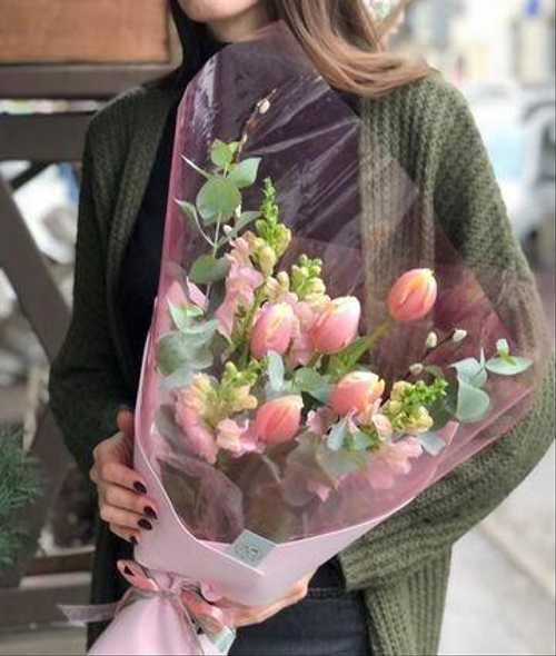 Тюльпаны букеты доставка цветов
