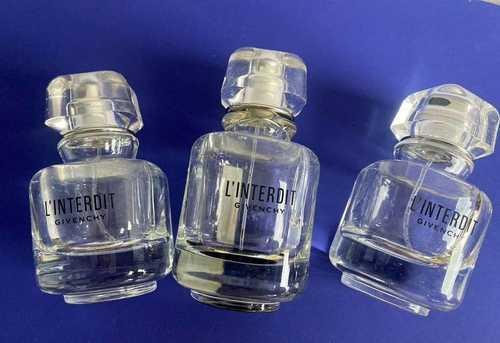 Пустые флаконы от духов L interdit Givenchy