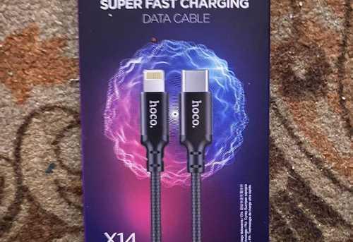 Кабель hoco USB-C - Lightning iPhone 1m X14