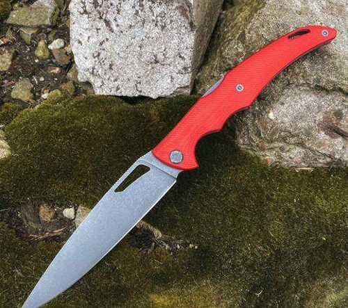 Складной нож "кайман XL" (сталь К110, красный G10)