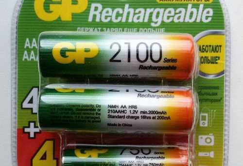 Батарейки Аккумуляторные GP AA AAA