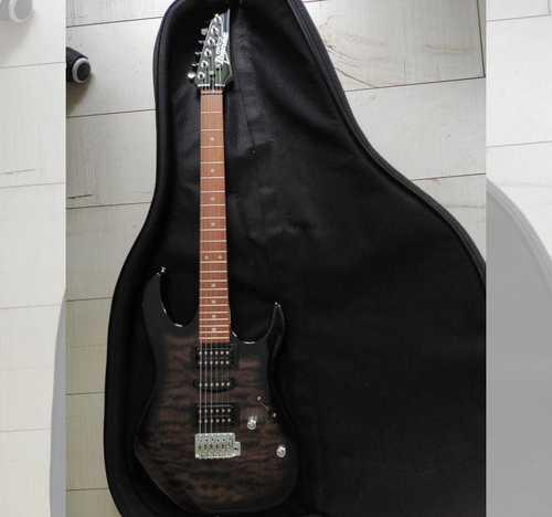 Электрогитара Ibanez GRX70QA-TKS черная