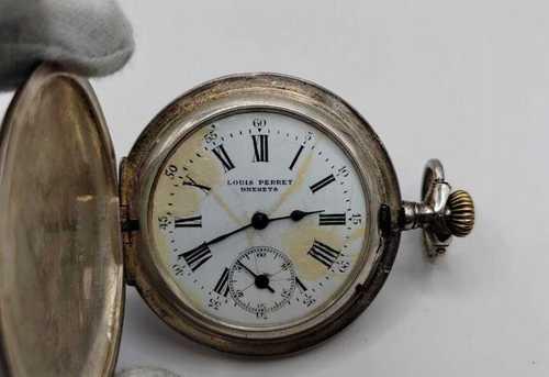 Серебряные карманные часы Louis perret brenets
