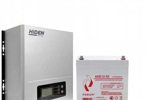 Комплект ибп Hiden Control HPS20-0312N + АКБ Рубин
