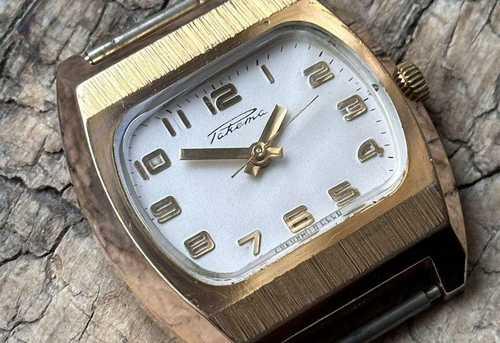 Часы советские Ракета бейкер позолота, СССР, 1970е