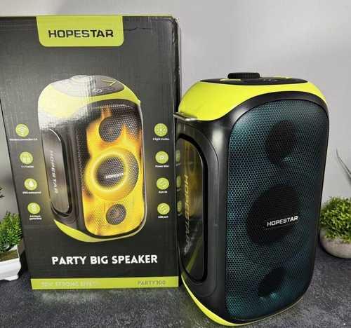 Колонка hopestar party300 80w с микрофоном новая