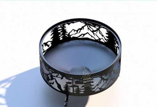 Костровая чаша (мангал) "Горы" 80 см