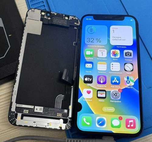 Дисплей iPhone 12 mini петном оригинал (ст 2 )