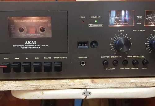 Винтажная дека akai CS 705D. 220 вольт