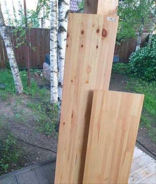 Полки IKEA эгби тригве массив дерева+консоли
