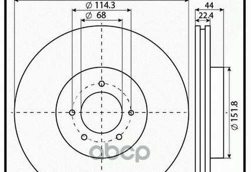 Диск тормозной перед renault duster (HS )