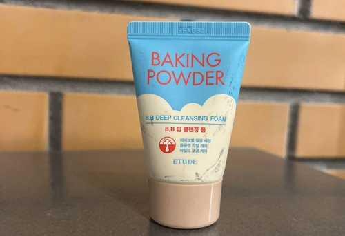 Очищающая пенка для лица etude house baking powder