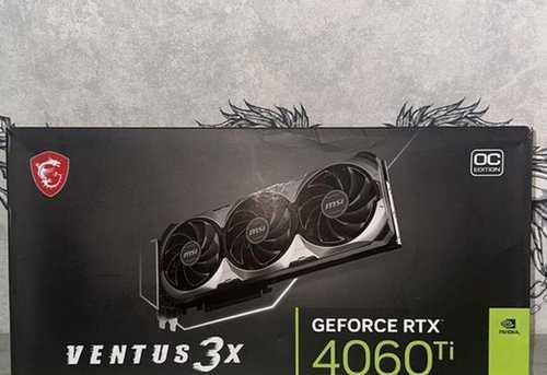 Видеокарта MSI GeForce RTX 4060 Ti ventus 3X E 8G